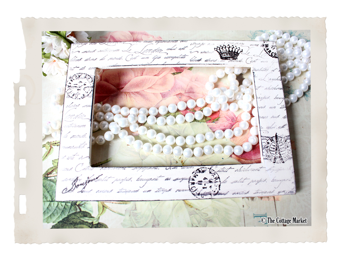 French Script Frame DIY It's a Cinch - The Cottage Market