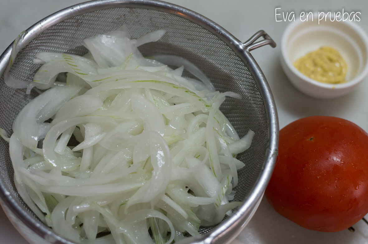 Ensalada de Tomates, Cebolla y Mostaza | Eva en pruebas