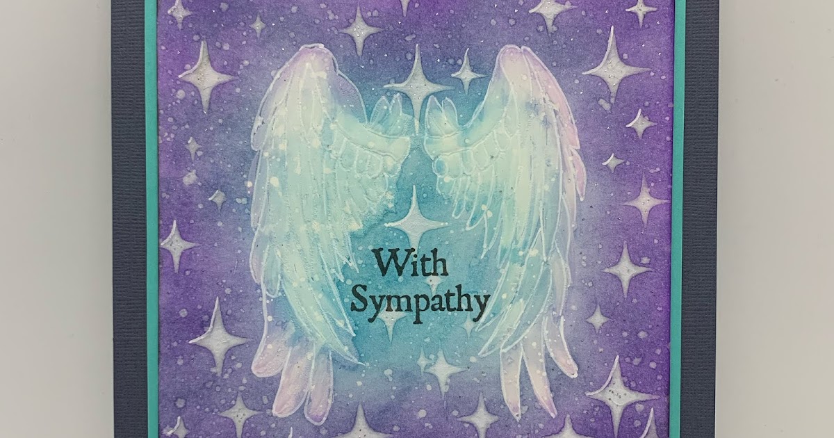 A Crafting Niche: Funky Fossil "Angel Wings" Sympathy Card