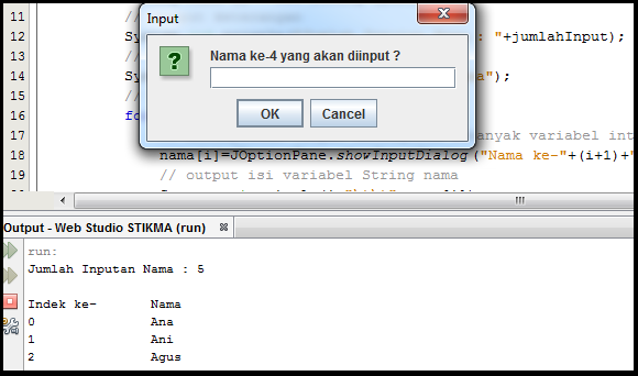 Contoh Array 1 Dimensi ~ Materi Java Pemula Contoh Array 1 Dimensi ~ Materi Java Pemula