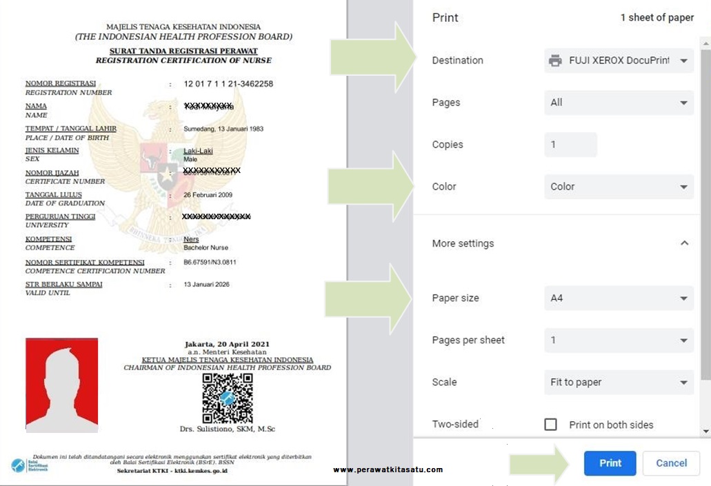 Cara Cetak dan Download STR Online