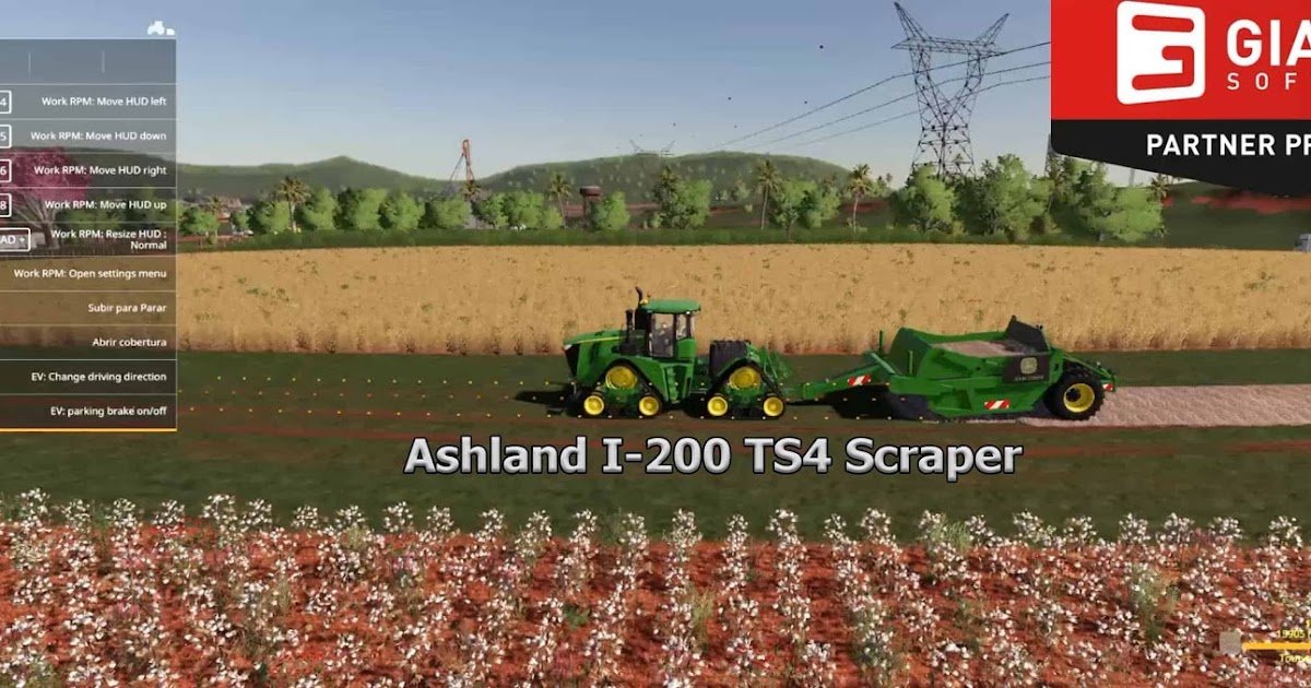 FS19 Ashland I-200 TS4 Scraper v1.0 - FS 19 & 22 USA Mods Collection