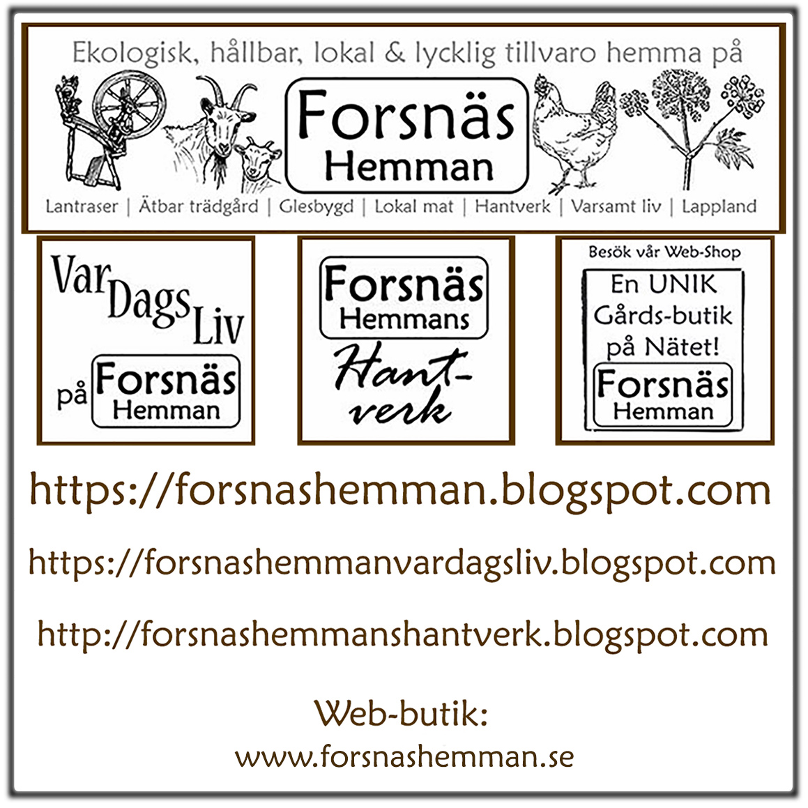 VarDagsLiv på Forsnäs Hemman: Forsnäs Hemman- följ med oss i vårt ...