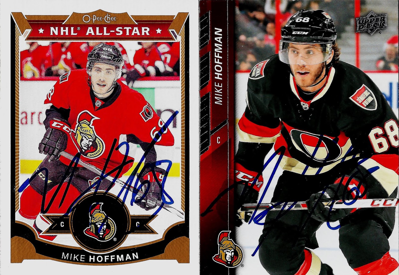 Hell's Valuable Collectibles: Mike Hoffman: Two Autographed Cards