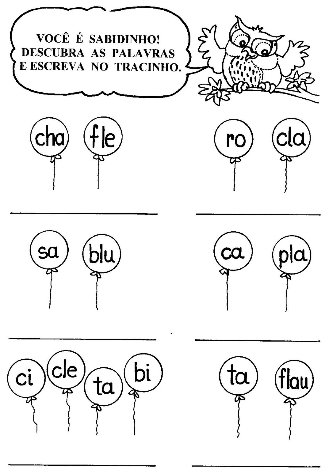 EDUCAÇÃO E ARTES: ATIVIDADES COM L INTERCALADO