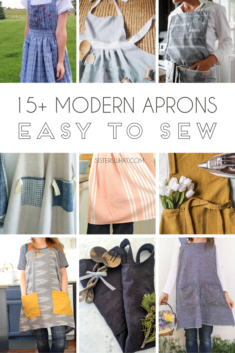 15+ Modern Aprons You Can Sew - Sisters, What!