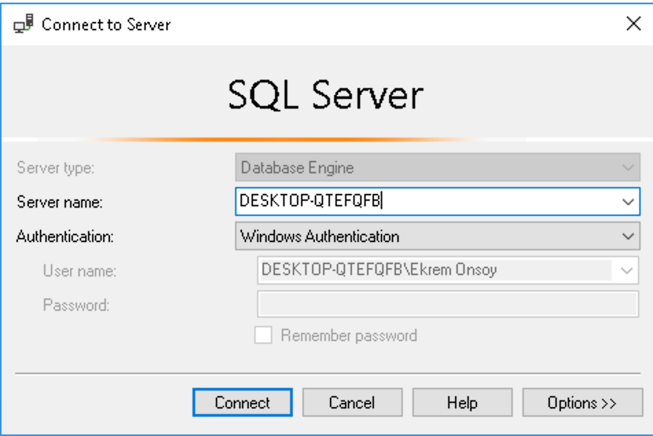 SQL Server Günlüğü: HATA: The SaveToSQLServer method has encountered ...