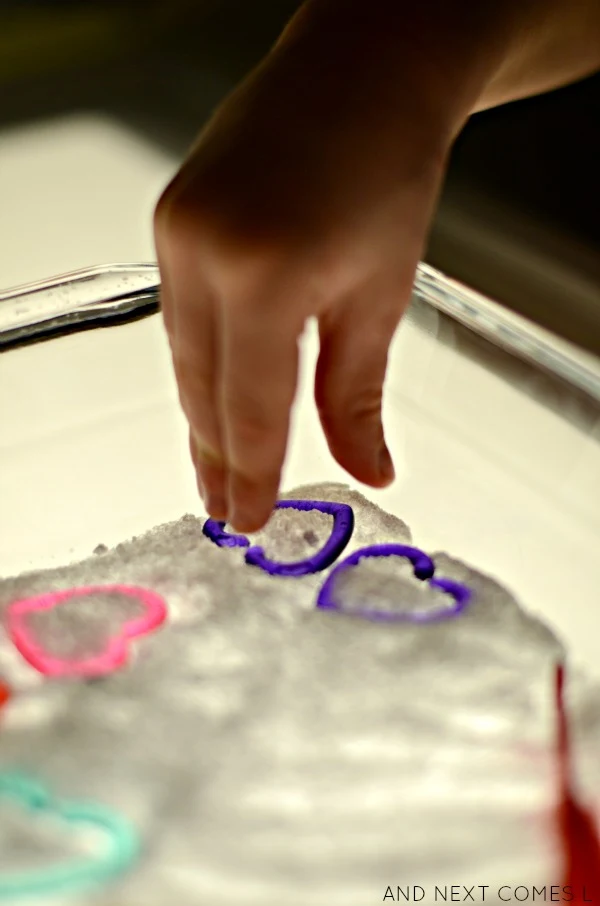 Valentine's Sensory Writing Tray & Light Table Activity | And Next ...