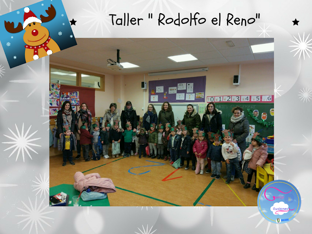 Cierzo de ilusiones: TALLER DE NAVIDAD...¡ EL RENO RODOLFO!!