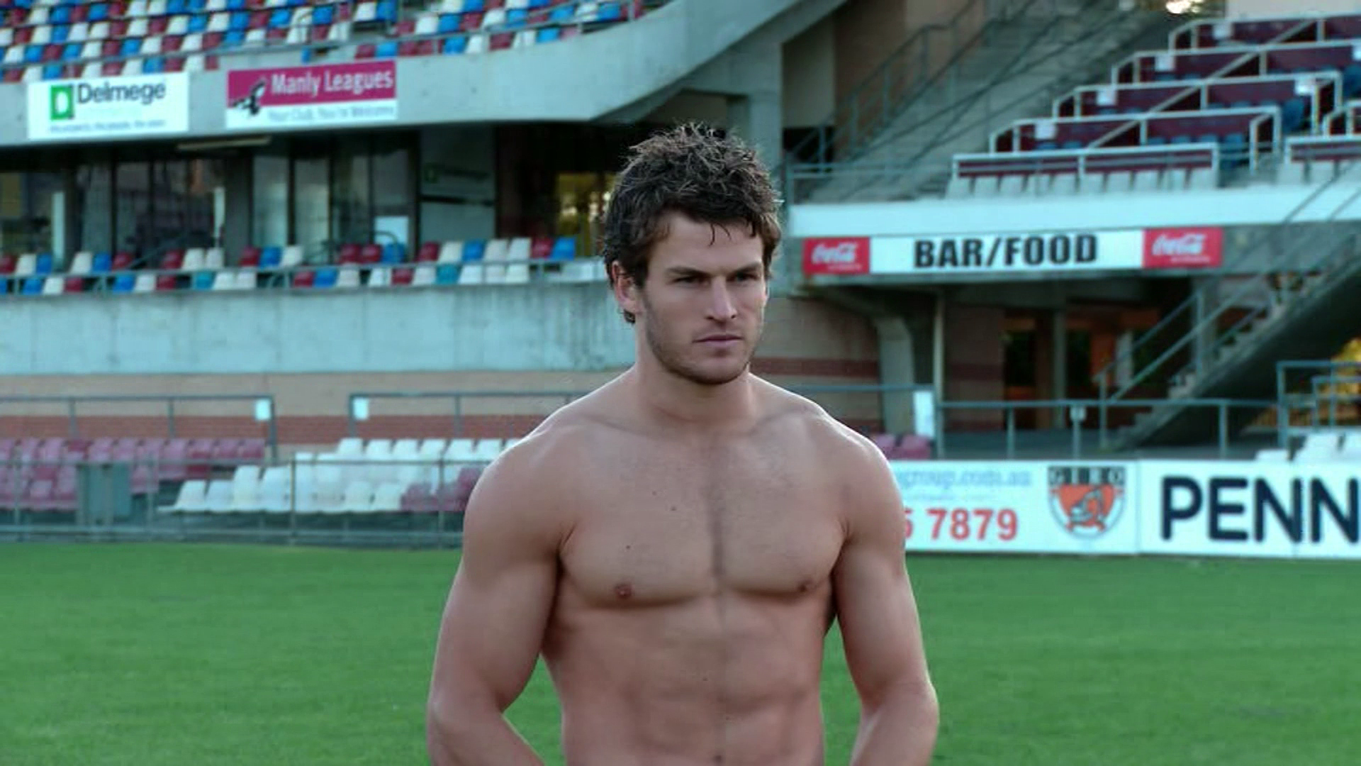 ausCAPS: David Williams nude in Gods Of Football "Wolfman"