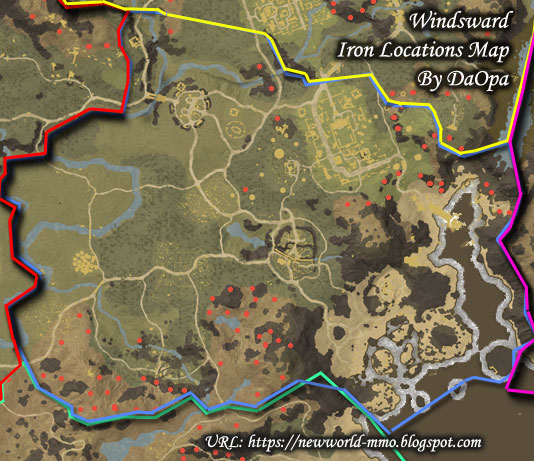 New World: Windsward iron map