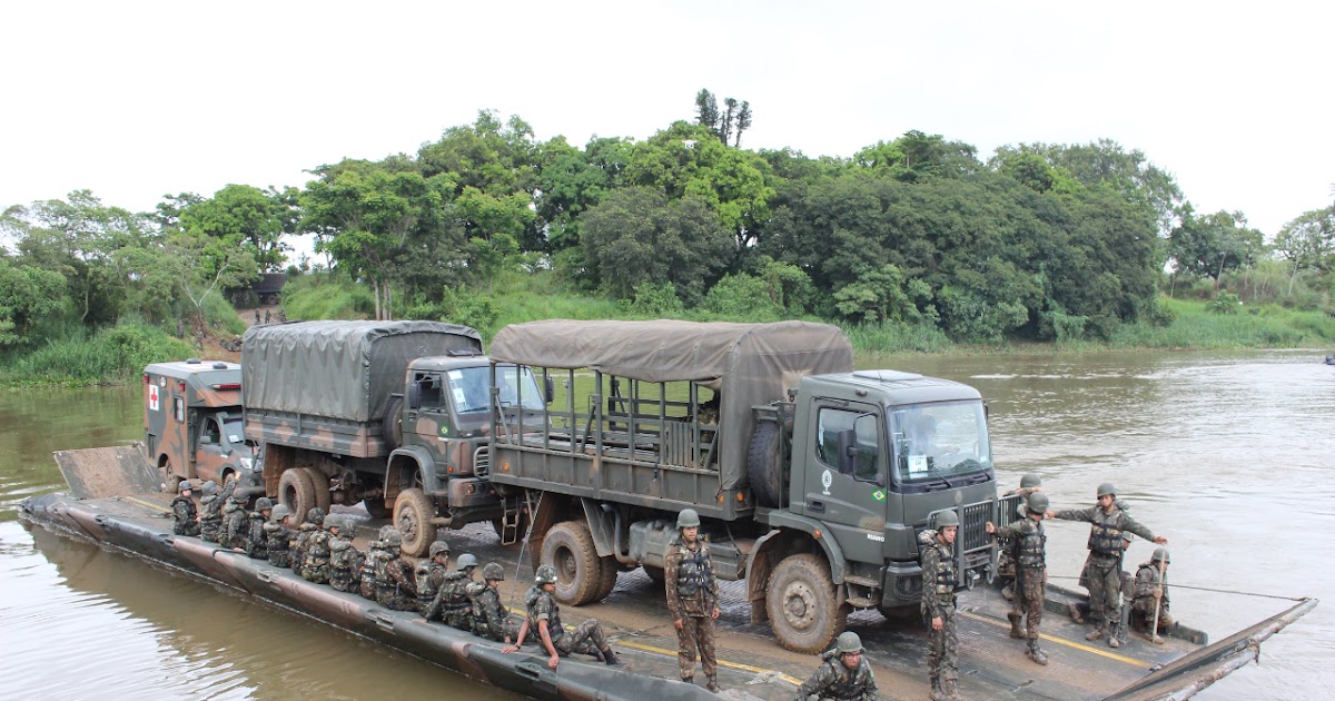 MILITARY BRIDGE OPERATIONS: Brazilian Army Engineers - Crossing River ...