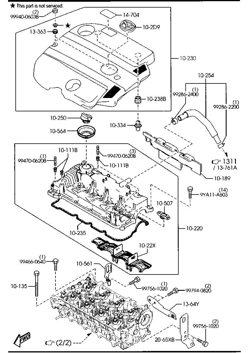 KP Gasket: MAZDA 6 2.2 DIESEL ENGINE GASKET