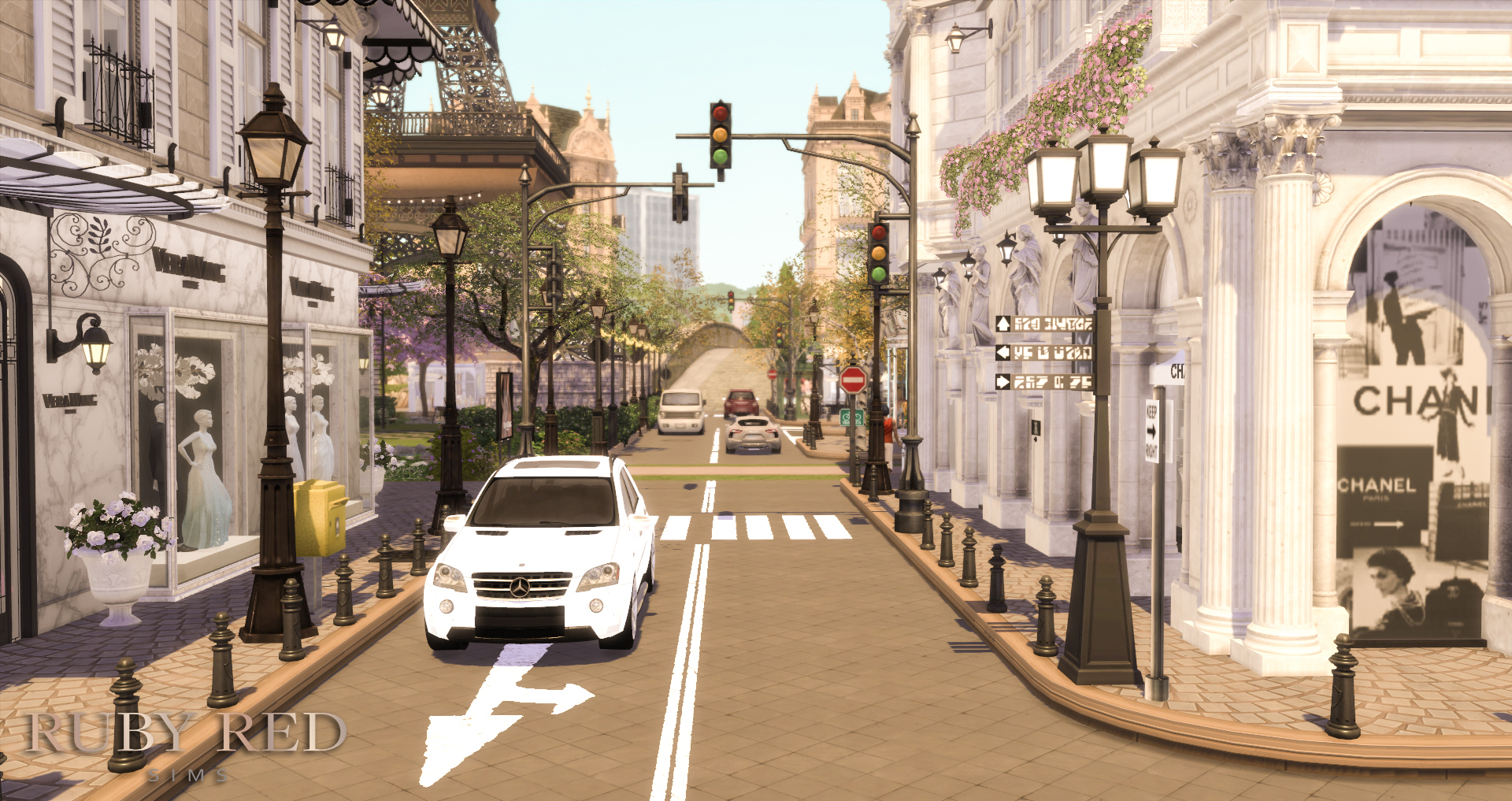 Sims 4 | June: Paris City Build 模擬市民 4 巴黎市區與CC組下載 [Ruby Red Sims]