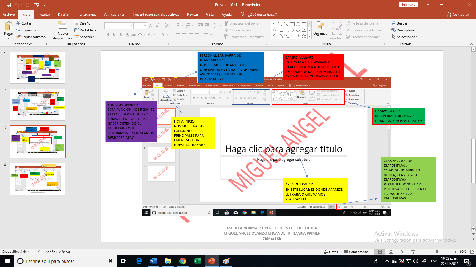 partes de powerpoint