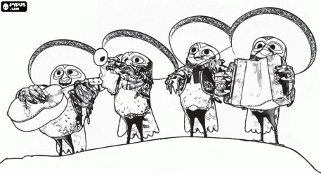 LAMINAS PARA COLOREAR - COLORING PAGES: Rango para dibujar y pintar