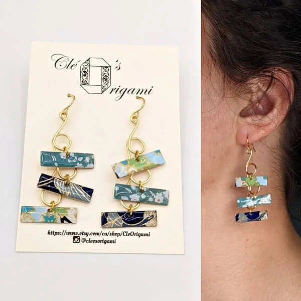 Exquisite Japanese Paper Jewelry by CleOrigami