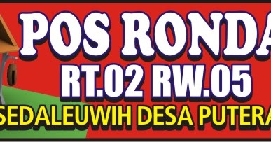 Download Contoh Spanduk Pos Ronda Format CDR - KARYAKU