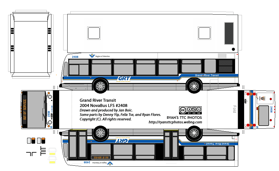 SP. Papel Modelismo: PaperCraft - PaperBus 2004 NovaBus LFS - Grand ...