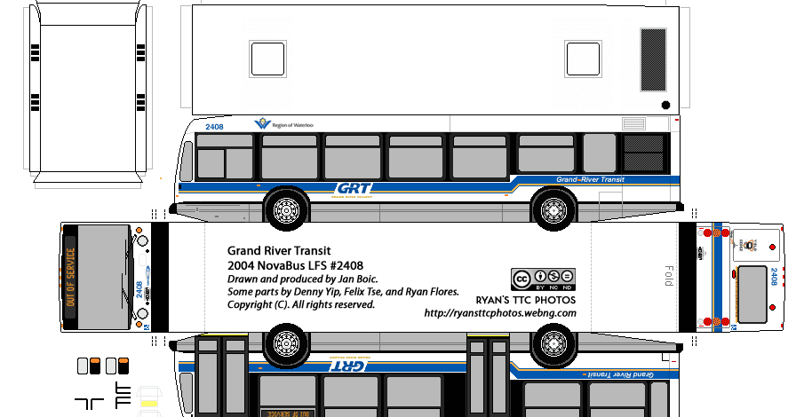 SP. Papel Modelismo: PaperCraft - PaperBus 2004 NovaBus LFS - Grand ...