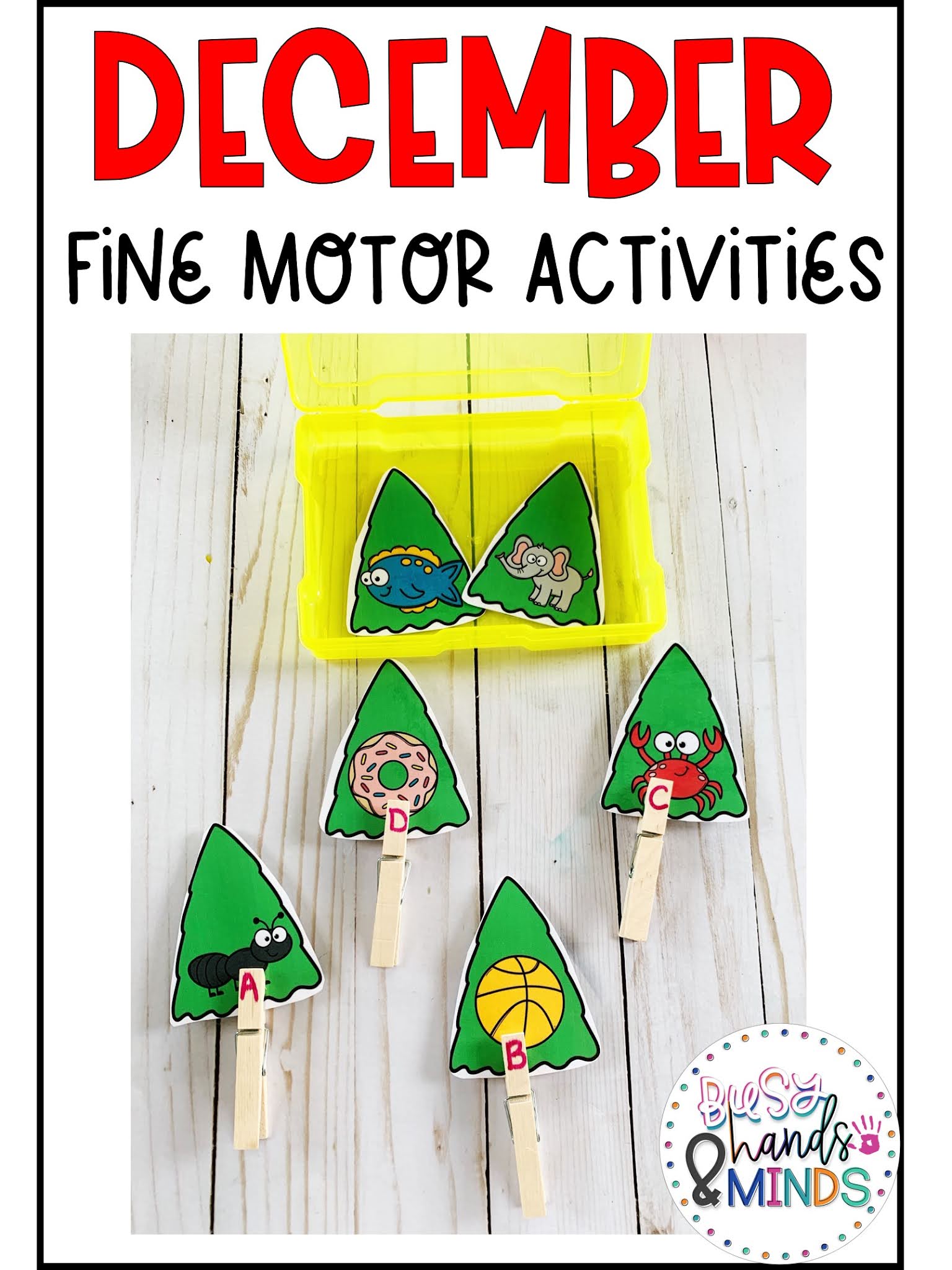 December (Christmas) Fine Motor Task Boxes for Preschool | Busy Hands ...