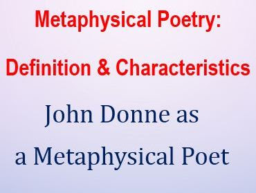 Metaphysical Poetry - John Donne