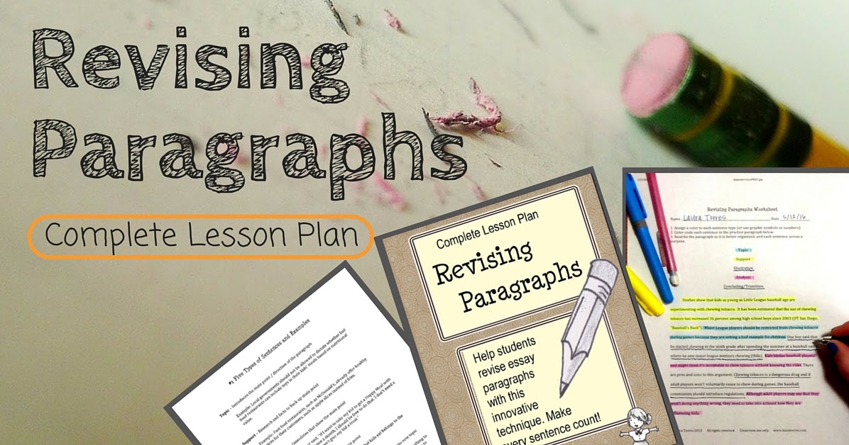 Composition Classroom: Revising Paragraphs in Essays - Lesson Plan