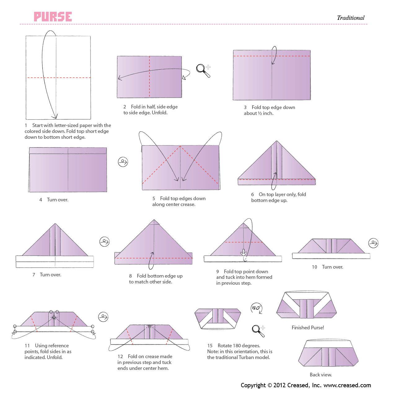 Origami Creased Teachers's Corner Magazine - Ruby Book Origami