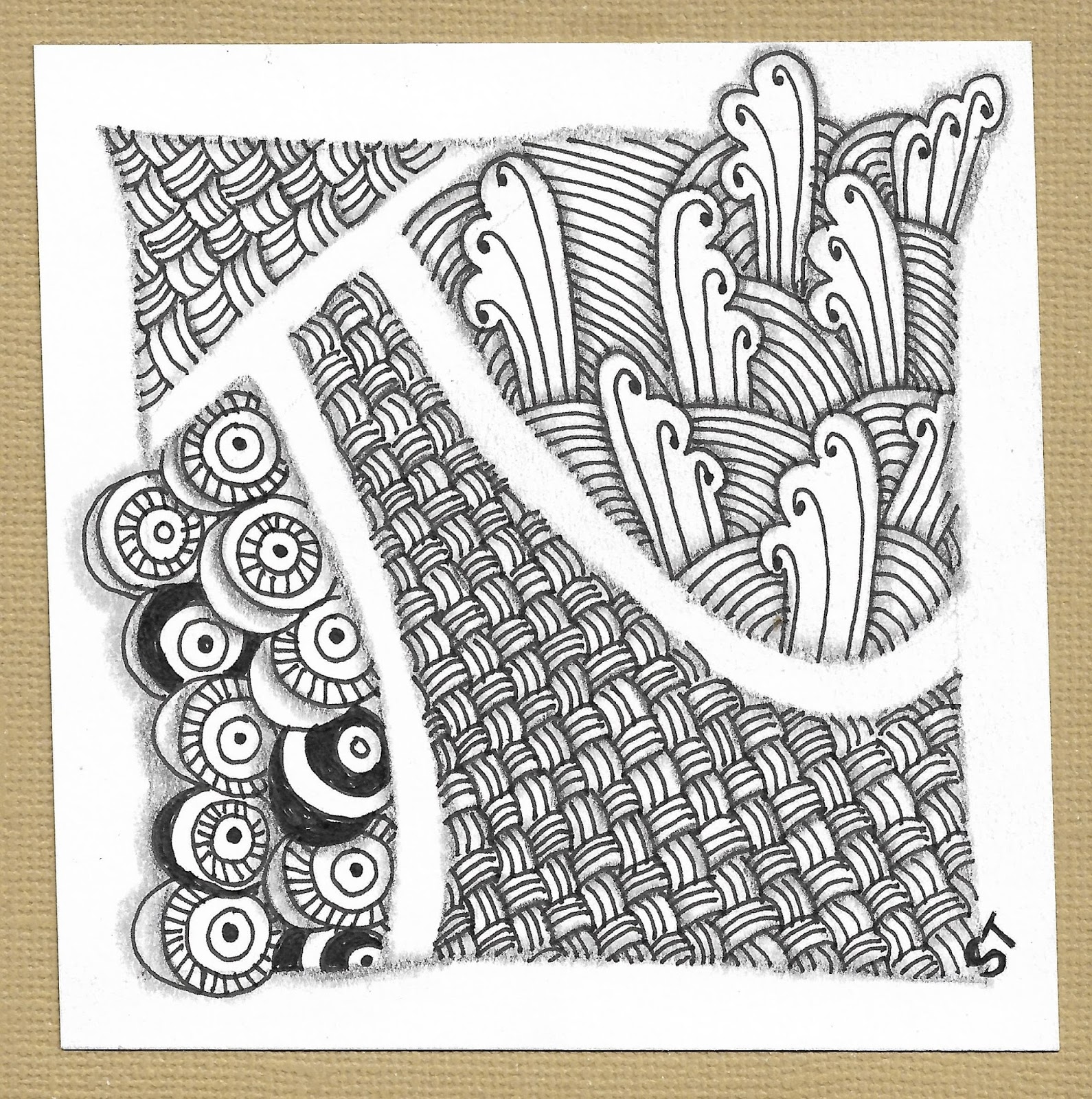 Tickled To Tangle: "It's a String Thing" #233 Tiles