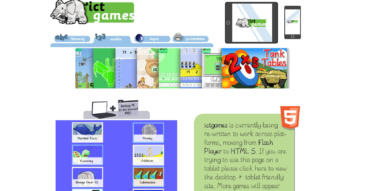 SP 8 Chełm Aktywna tablica: ictgames - gry matematyczne