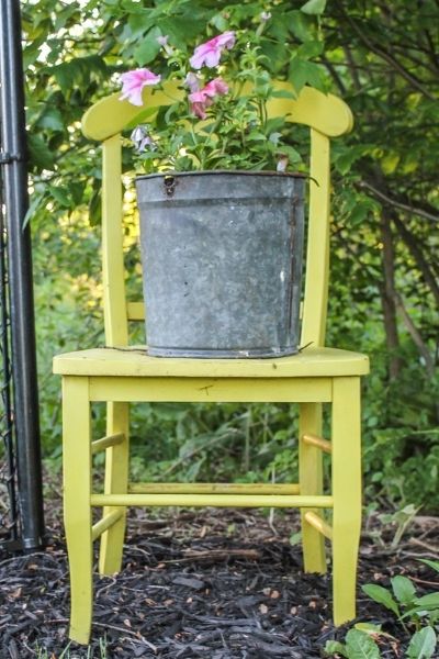 Chair Planter Ideas - Tiff W. - on the creek blog