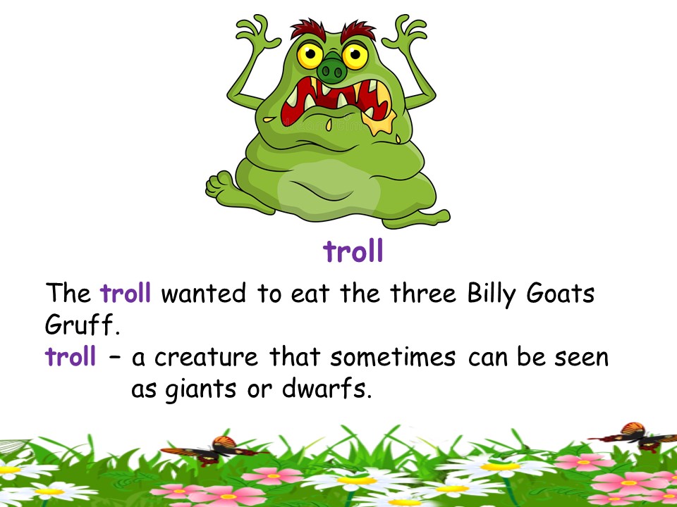 P2E Class Blog: Three Billy Goats Gruff Vocabulary Slides