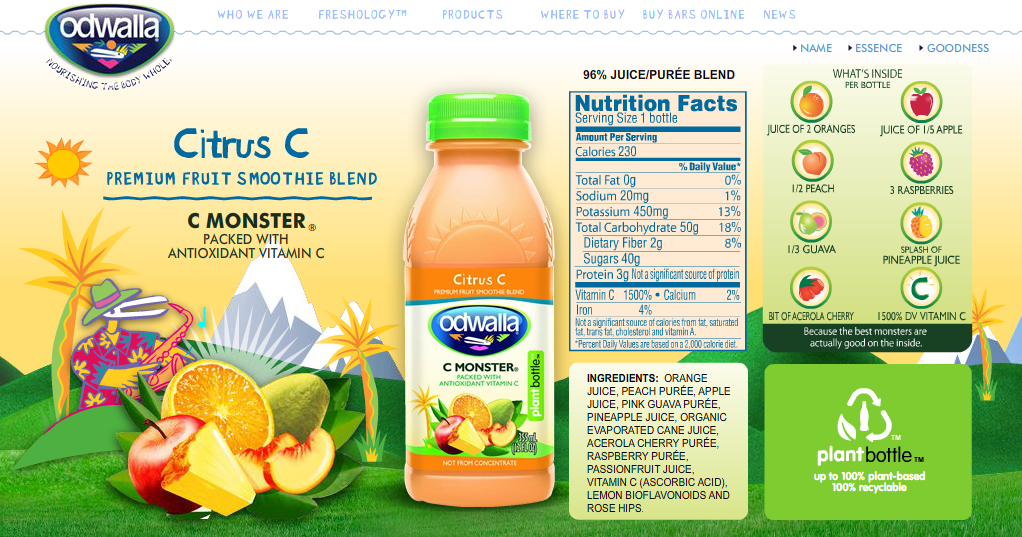 Strictly Nutritious: Label-Reading 101: Odwalla and Naked Brands