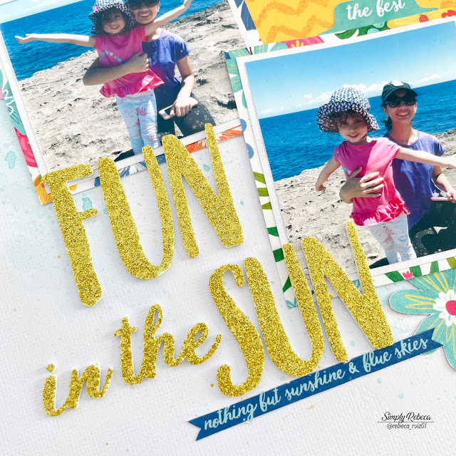 Fun in the Sun Layout - Simply Rebeca