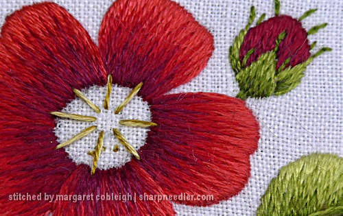 The Sharp Needler: Thread Painting Basics: Flower Petals