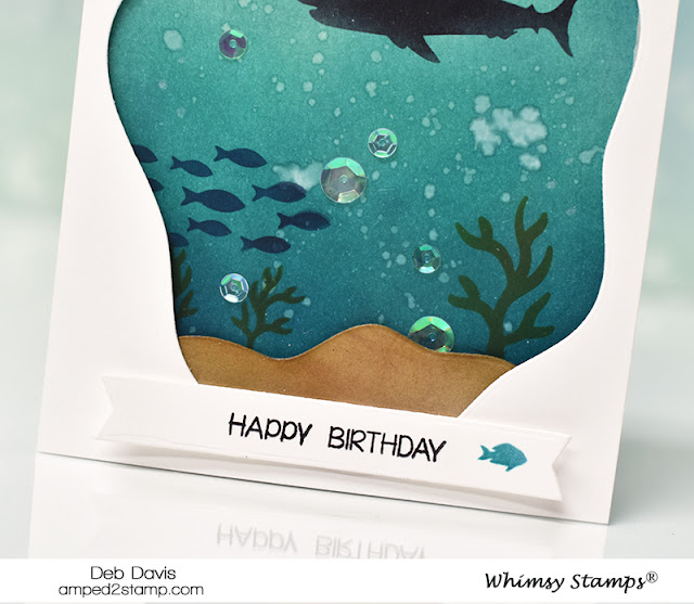 Ocean Scene Happy Birthday Card - NewAmped2Stamp
