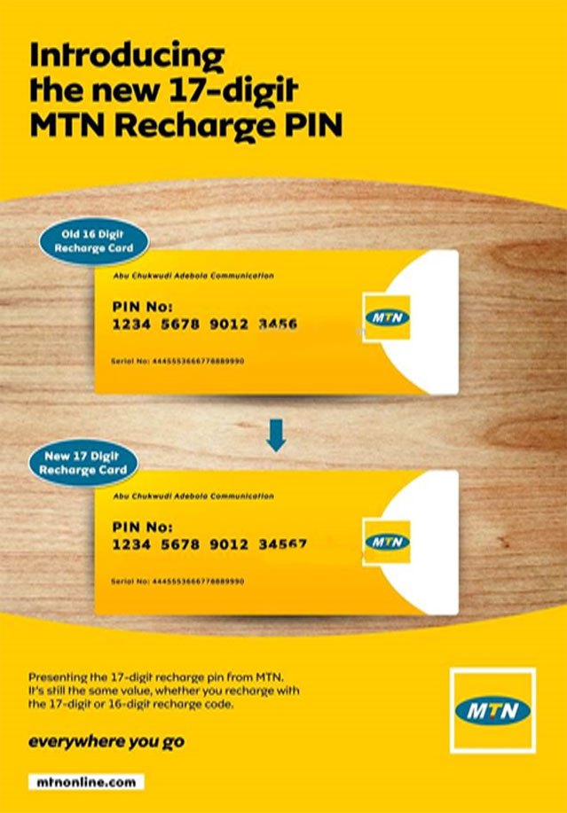 MTN's Recharge Card Pins Is Now 17 Digits In Number.. But Why? - Phones ...