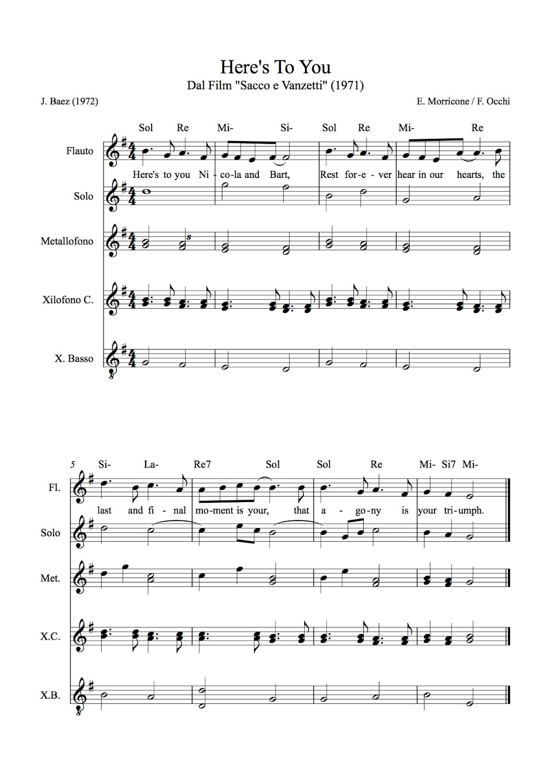 Musicum Notes: Here's to you