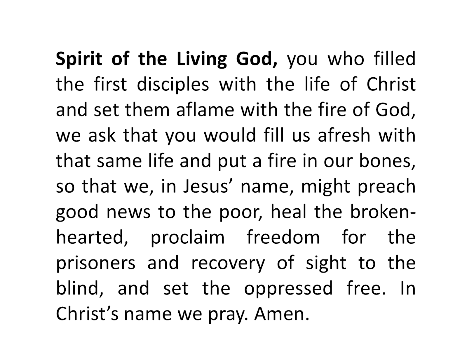 A Trinity of Pentecost Prayers
