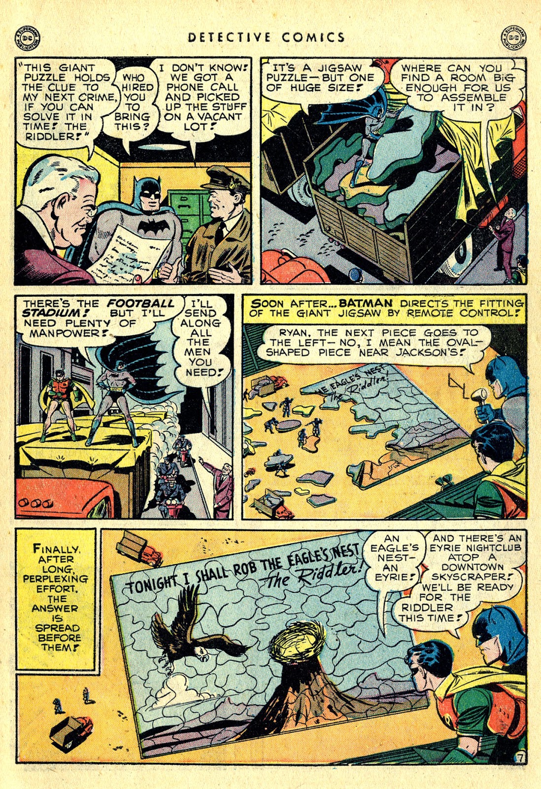 Riddler (DETECTIVE #140) Riddler First Appearance Cover Story