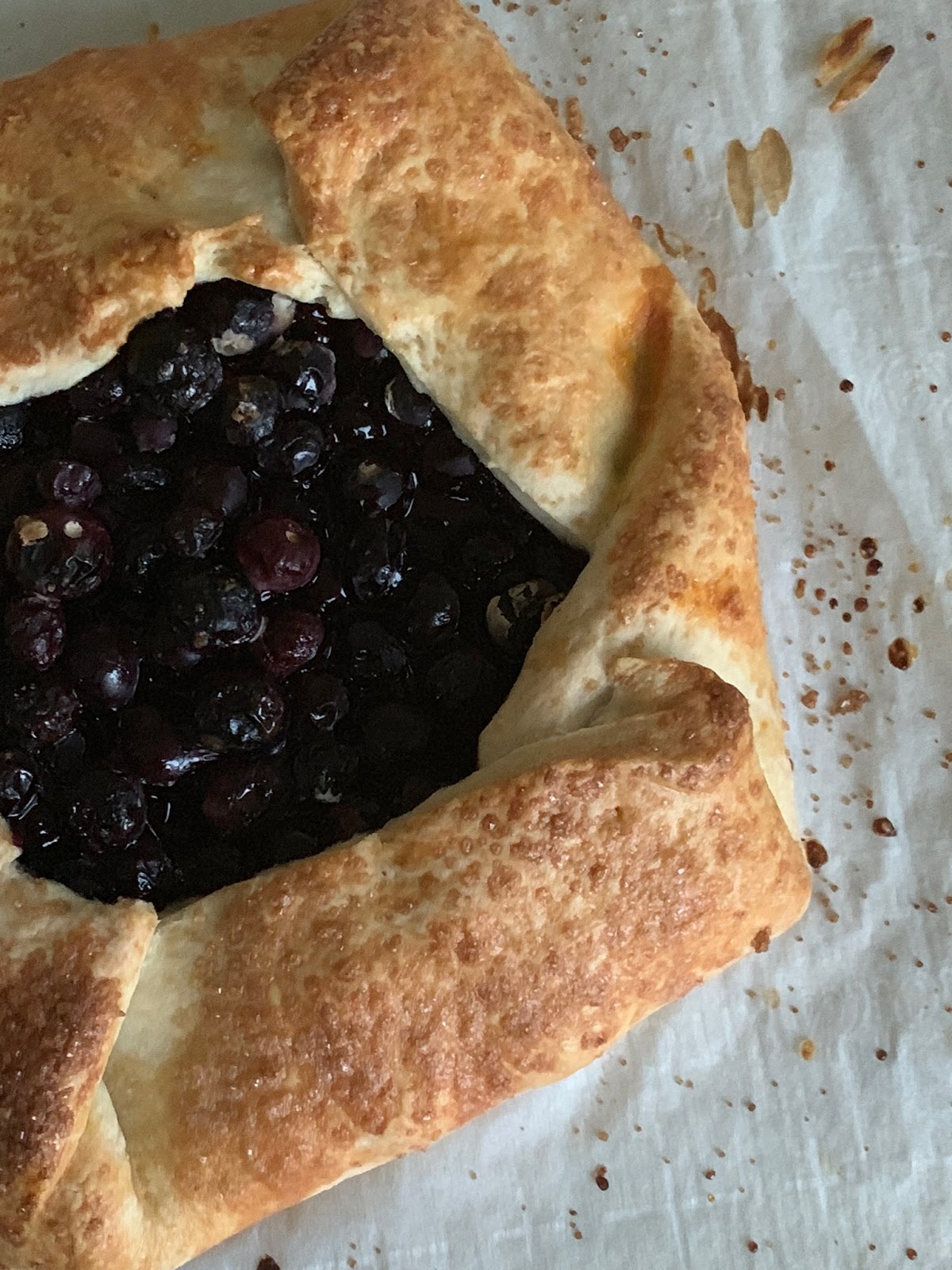 Out of the Right Brain: Blueberry Rustic Pie