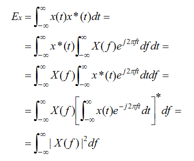 Sistemas y Señales: Teorema de Parseval