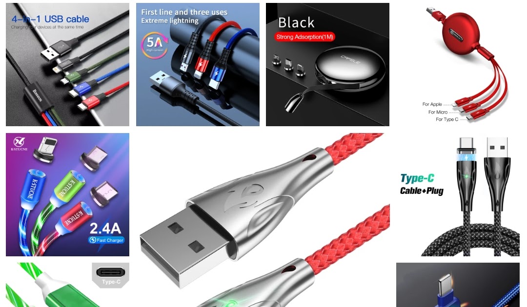 shop | USB Android Charger Cable, (3-Pack 10ft) Long Charger USB Cable ...