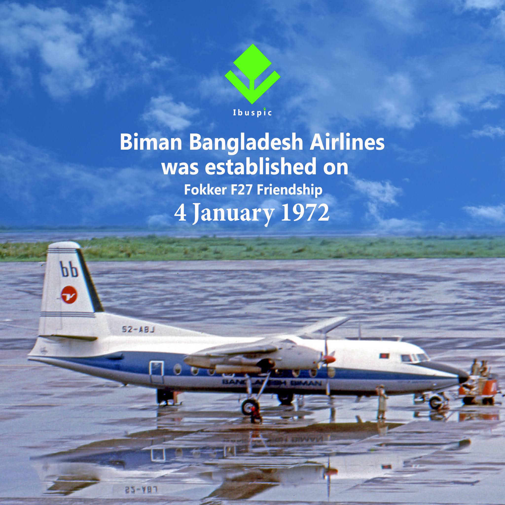 Biman Bangladesh Airlines 4 Jan 1972