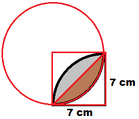 Cara Cepat Menghitung Luas Tembereng Dengan Sudut Pusat 90