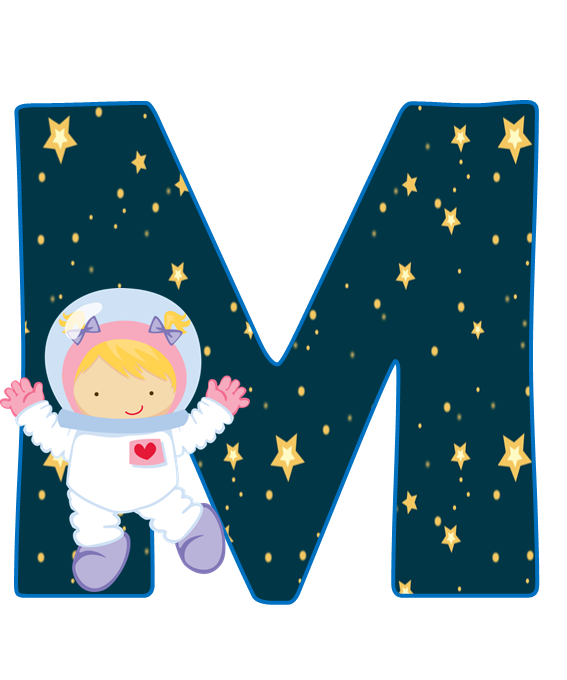 Kits imprimibles gratis : Abecedario Astronauta