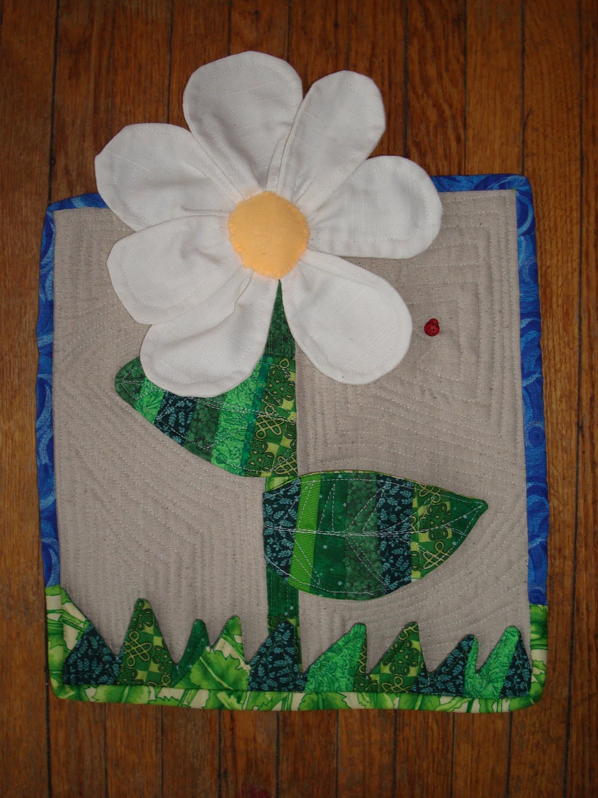 Hectichousehold: Spring Mini Quilt in 3D