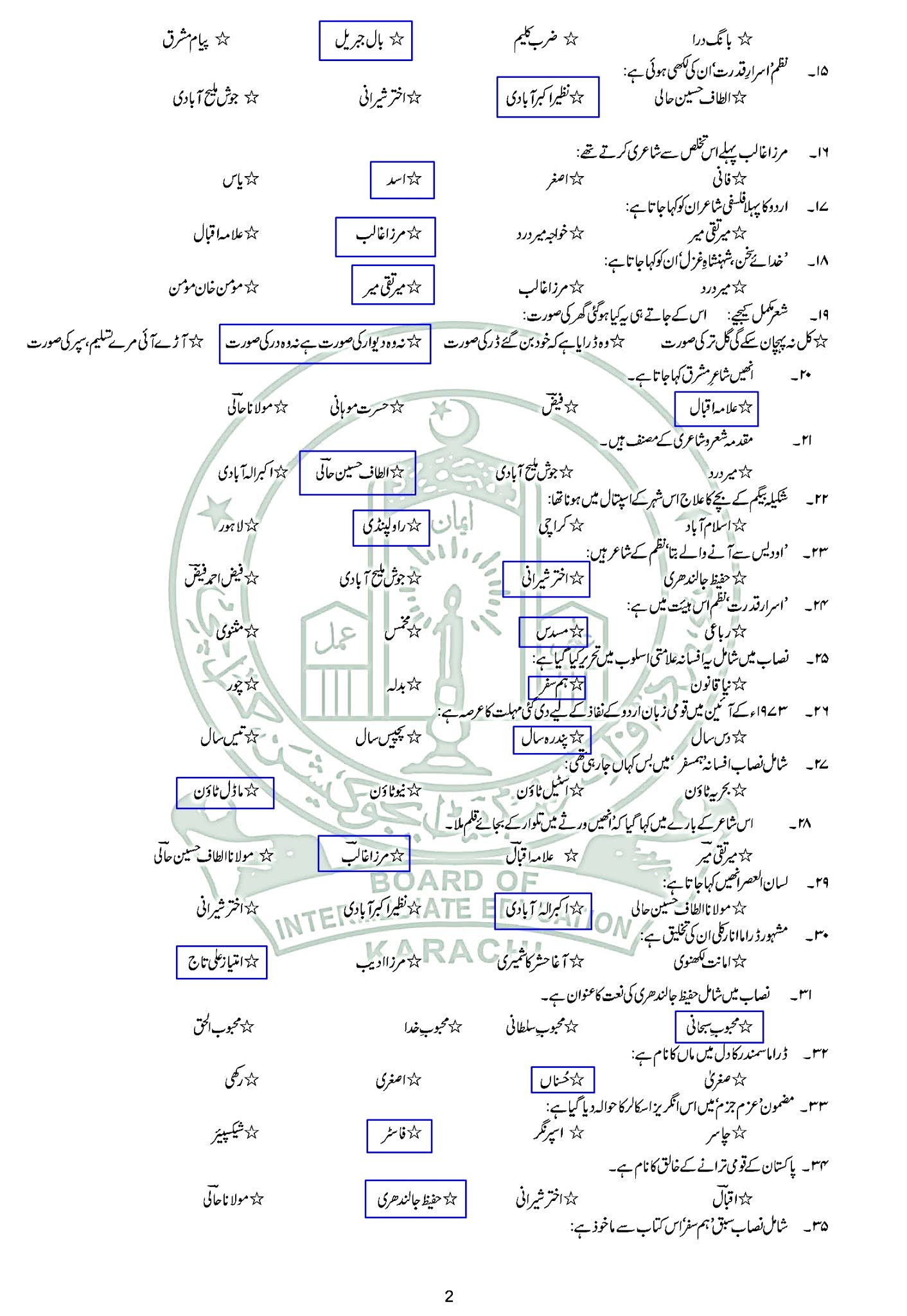 Education Is The Key To Success: Urdu (Compulsory)- Paper II - For ...
