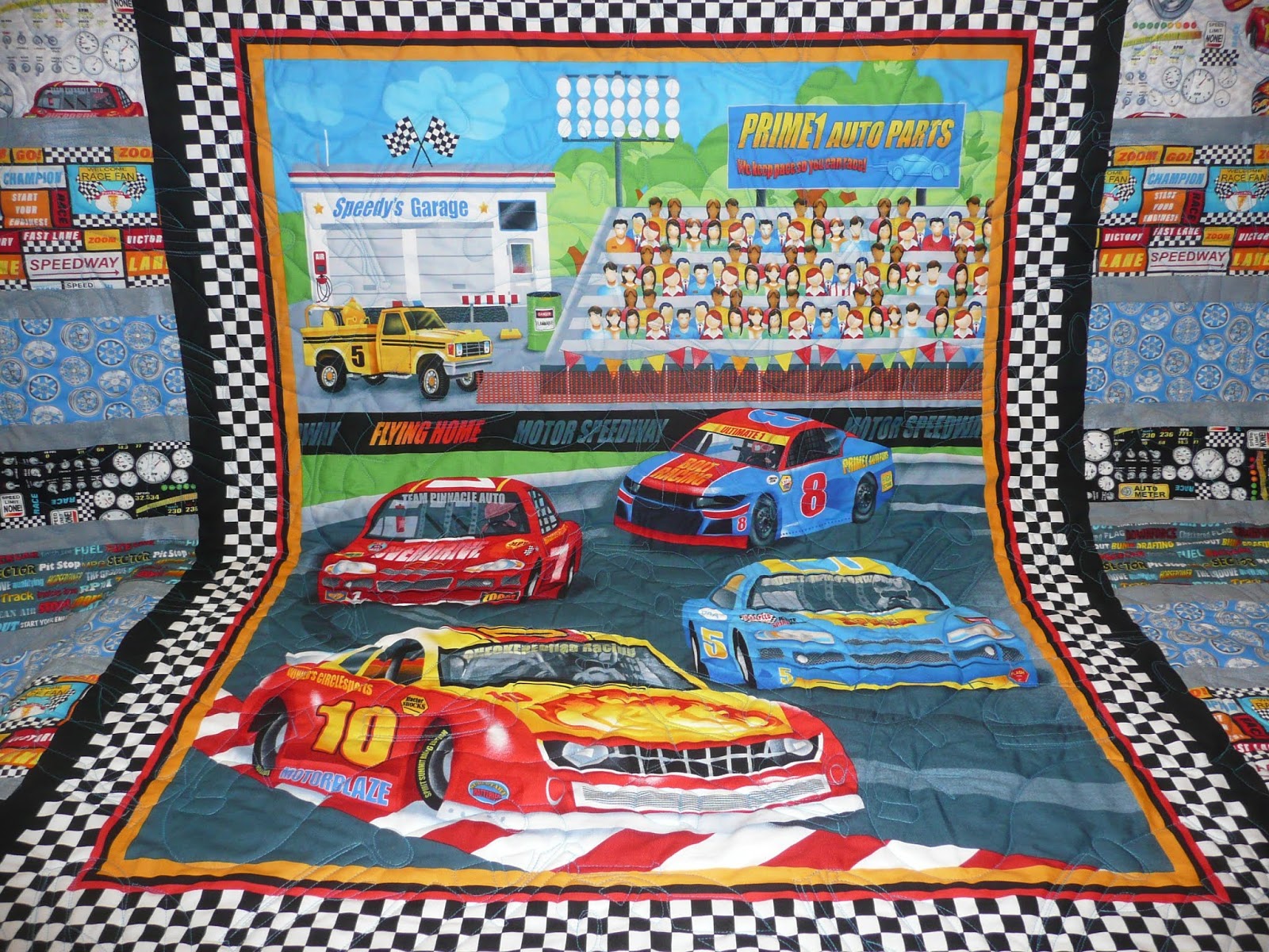 Acorn Ridge Quilting: Karyl's Race Track Quilt