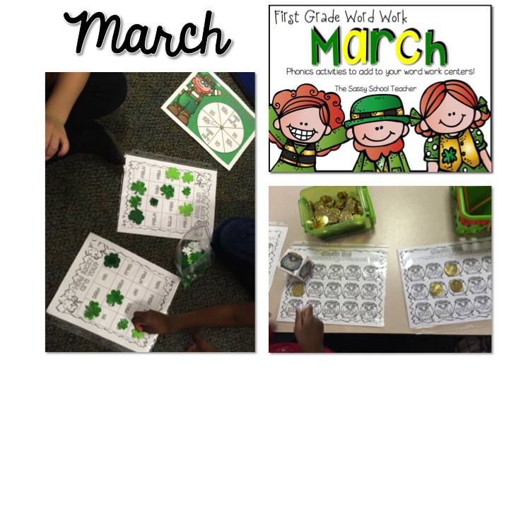 The Sassy School Teacher: Word Work Through the Year and a Sale!